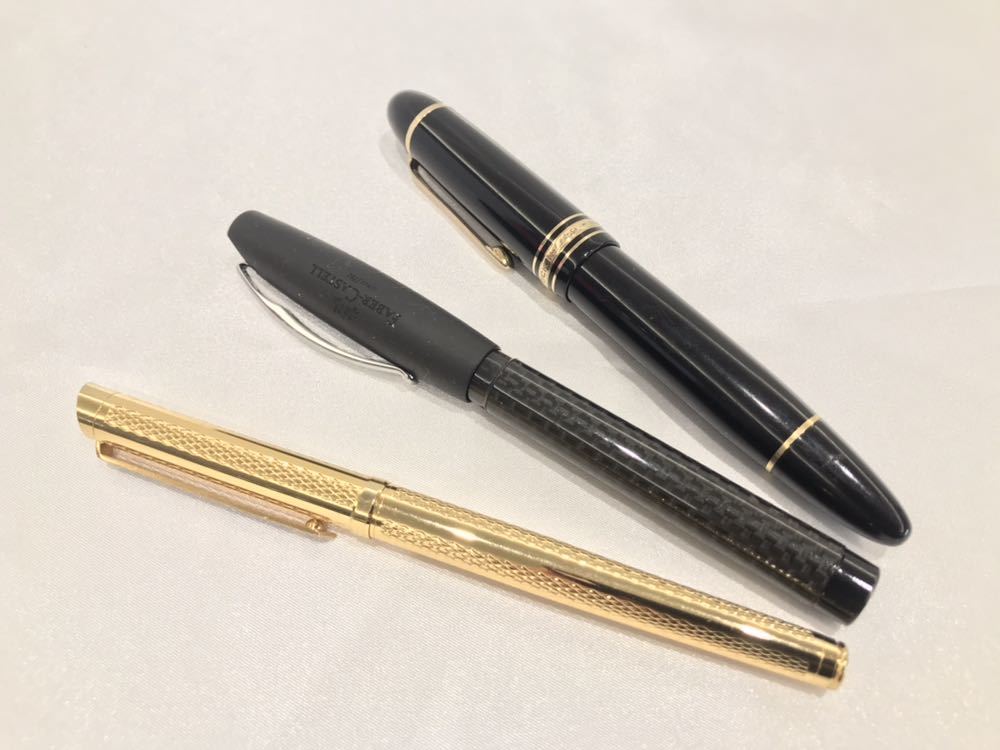 MONTBLANC モンブラン FABER-CASTELL ファーバーカステル IRIDIUM POINT GERMANY 万年筆3本セット ...