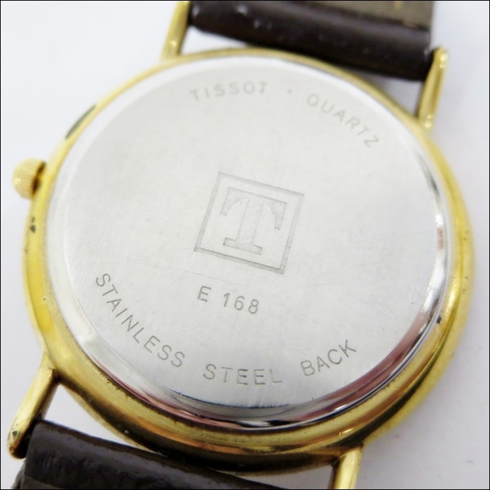 16 14-203373-10 ティソ TISSOT シェーヌドール CHAINE D'OR E168 メンズ クォーツ 腕 時計 福14(ティソ)｜売買されたオークション情報、yahooの ...