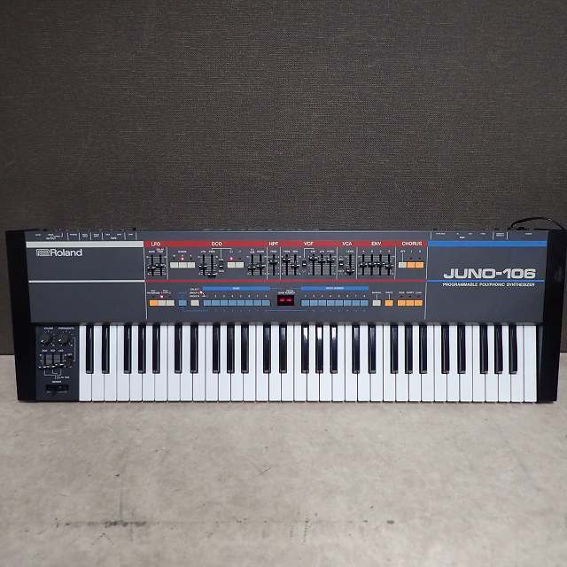 Roland PROGRAMMABLE POLYPHONIC SYNTHESIZER シンセサイザー JUNO-106 ローランド 61鍵盤 ...