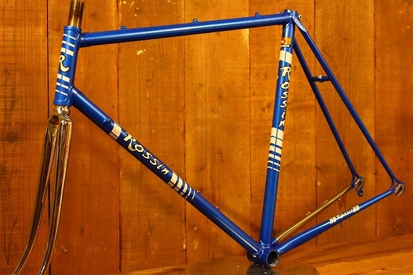 品 Rossin ロッシン クロモリ ロードバイク フレームセット ブルー ビンテージ 美しいイタリアンバイク(ロードバイク)｜売買された ...