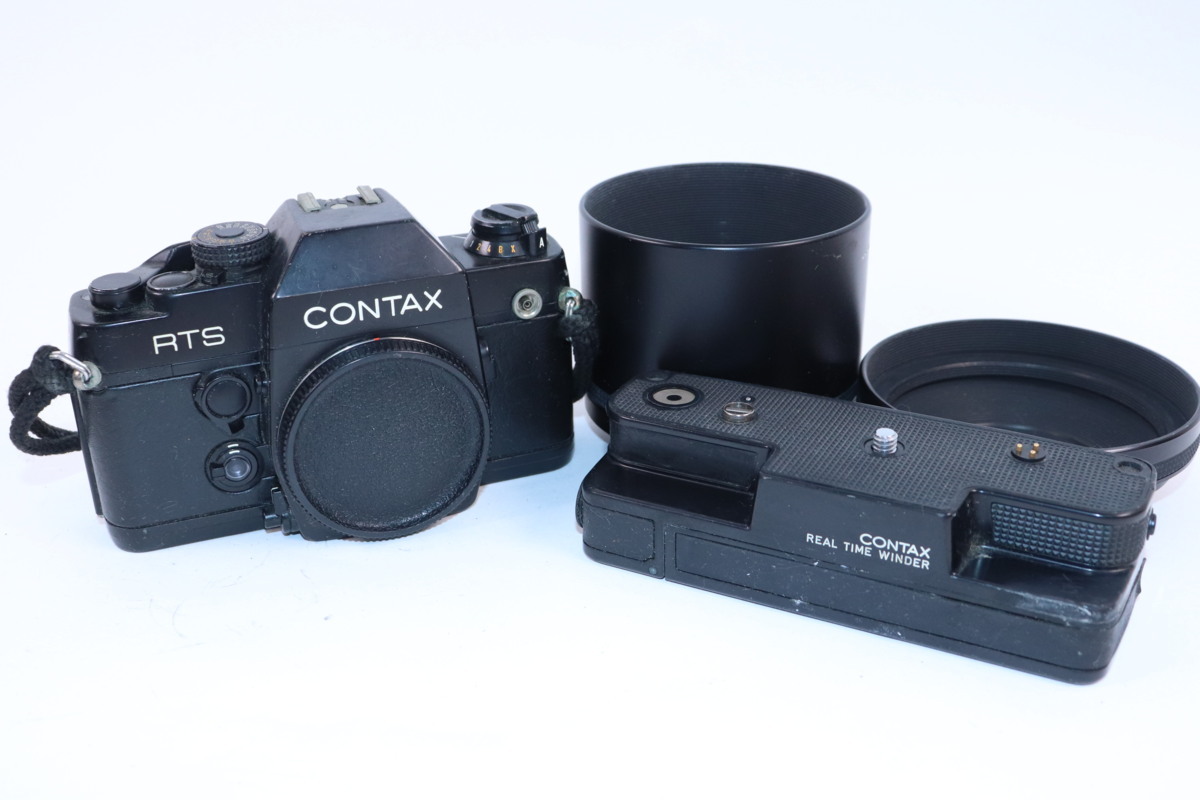 CONTAX コンタックス RTS ボディ REAL TIME WINDER / METAL HOOD 付き 7923-TN(コンタックス ...