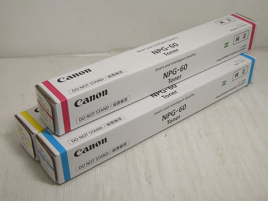 3429 Canon/キヤノン 純正トナーカートリッジ NPG-60 3色セット シアン/イエロー/マゼンタ(キヤノン)｜売買された ...