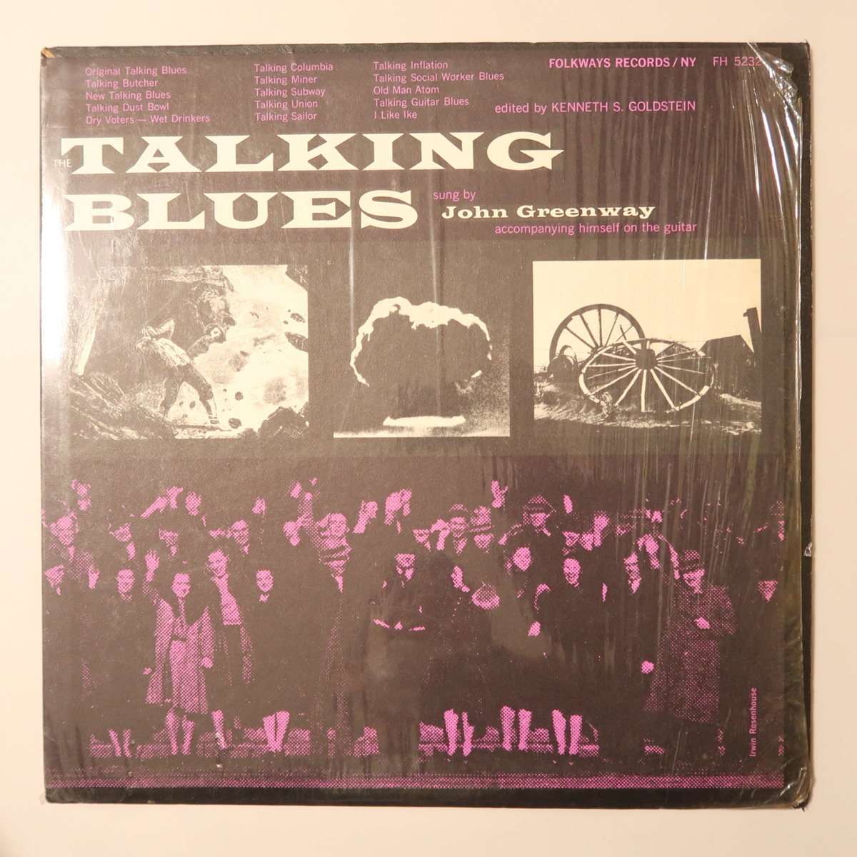 11007788; US盤/FOLKWAYS/シュリンク/MONO/深溝 John Greenway / The Talking Blues ...