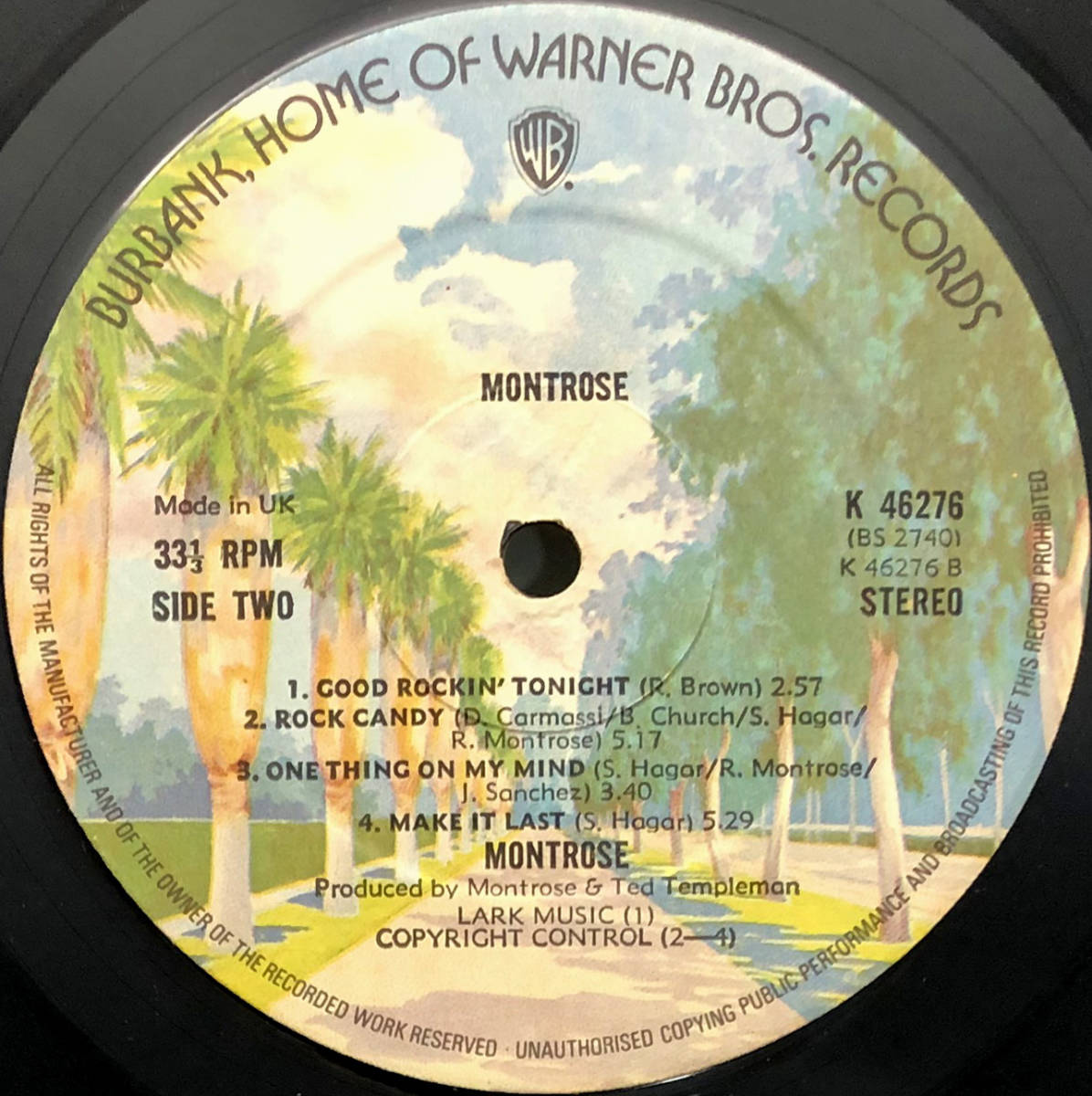 UK ORIG LP MONTROSE/1st 1973年 初回マト1 轟音凄 SAMMY HAGAR VAN HALEN 在籍 米国ハード ...