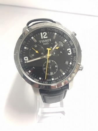I001-M4-1281 TISSOT CHRONOGRAPH ティソ クロノグラフ 腕時計 メンズ クオーツ T055417 A 現状品⑩ ...