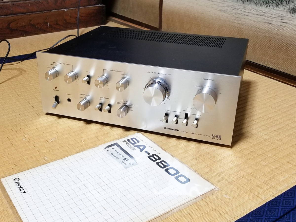 PIONEER SA-8800 現状品 説明書付き パイオニア アンプ プリメイン オーディオ(パイオニア)｜売買されたオークション情報 ...