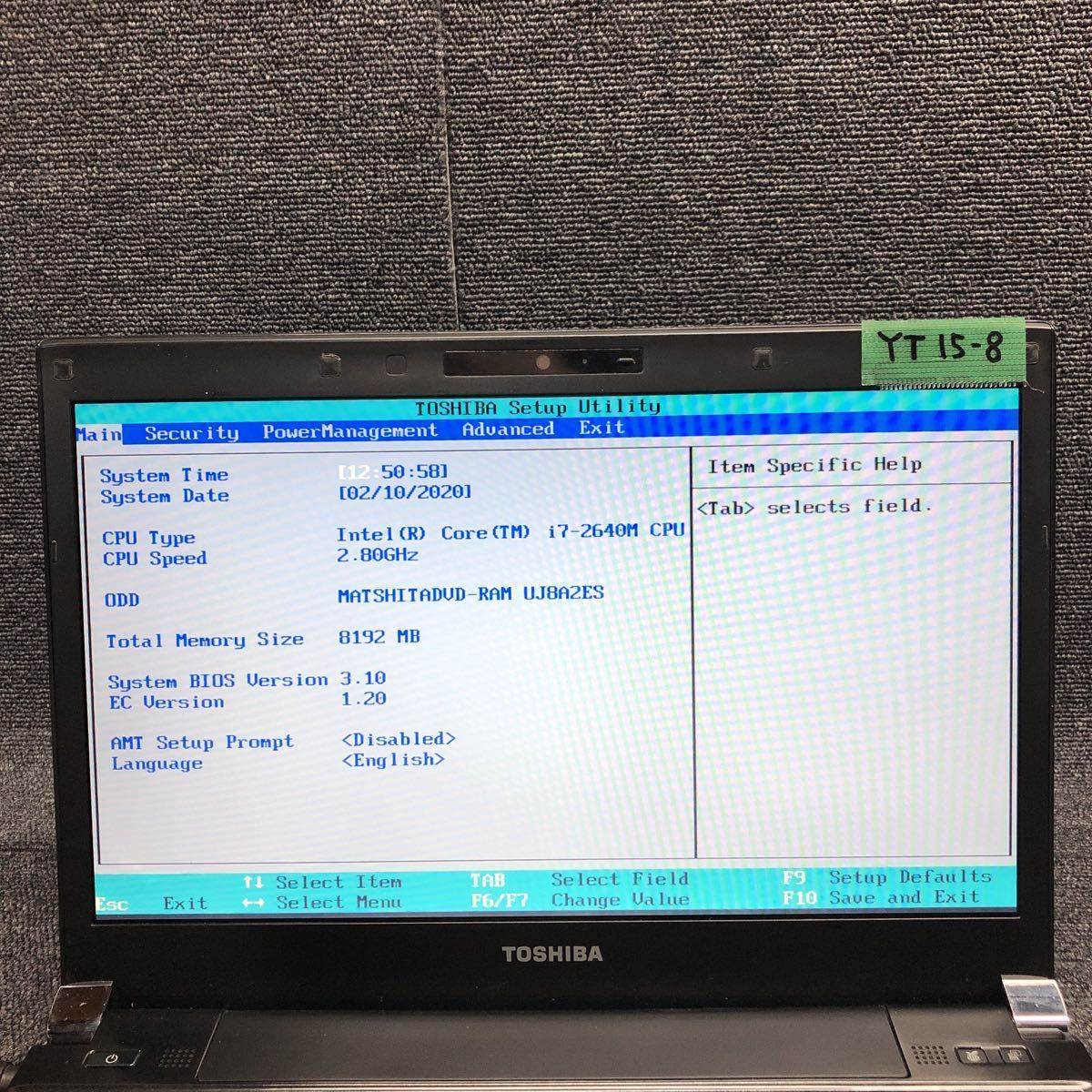 YT15-8 激安 ノートPC TOSHIBA 東芝 dynabook R731/W2TD PR7312TDRJBW3 Core i7 ...