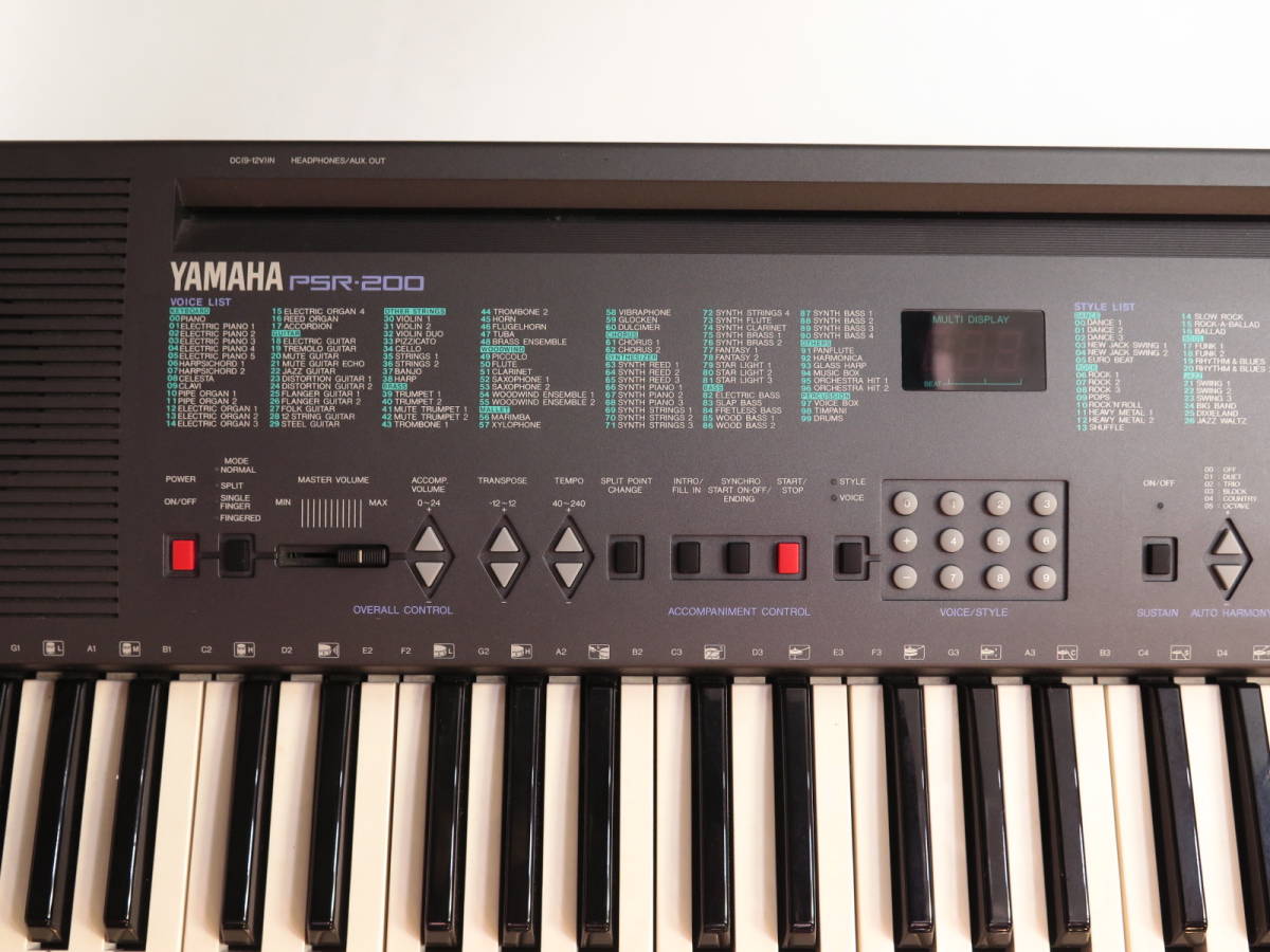 YAMAHA PSR-200 キーボード ヤマハ デジタルピアノ 18598876(ヤマハ)｜売買されたオークション情報、yahooの商品情報 ...