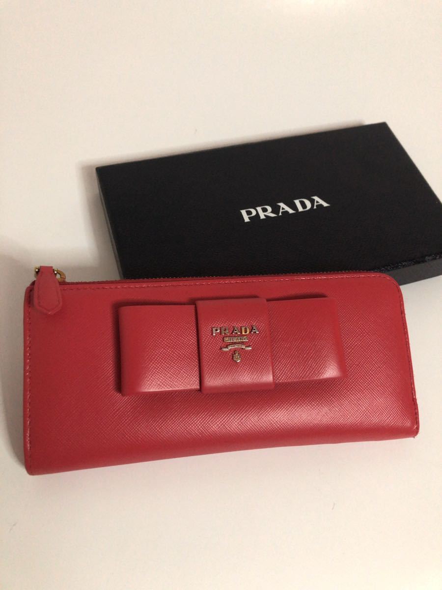 PRADA 長財布 プラダ 財布 ラウンドファスナー 小銭入れ サフィアーノ 赤系 ピンク系 L字ファスナー 管理番号 3001(女性用財布)｜売買されたオークション情報、yahooの商品情報 ...
