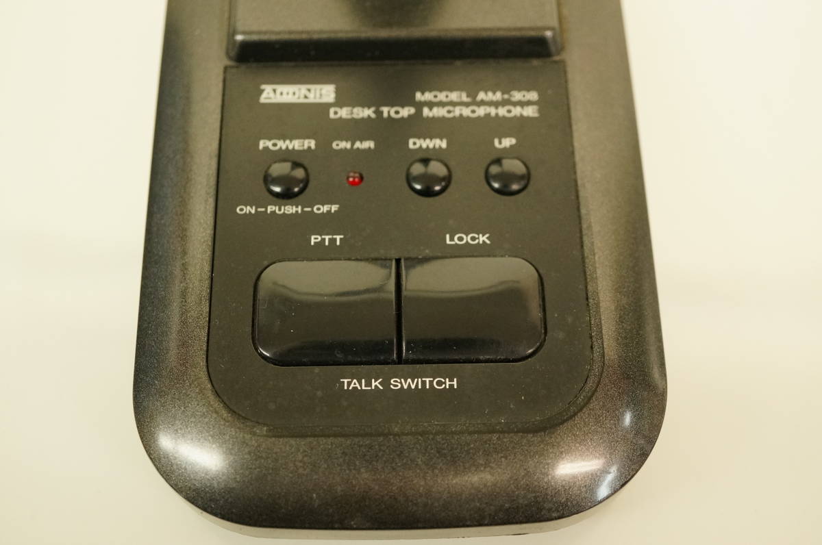 ADONIS アドニス 卓上マイク AM-308 スタンドマイク アマチュア無線 デスクトップ SUM-3×2 DC-3V 2210260 ...