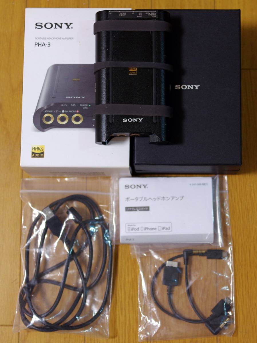 SONY PHA-3 ソニー ポータブルヘッドフォンアンプ(ヘッドフォンアンプ)｜売買されたオークション情報、yahooの商品情報をアーカイブ公開 - オークファン（aucfan.com）
