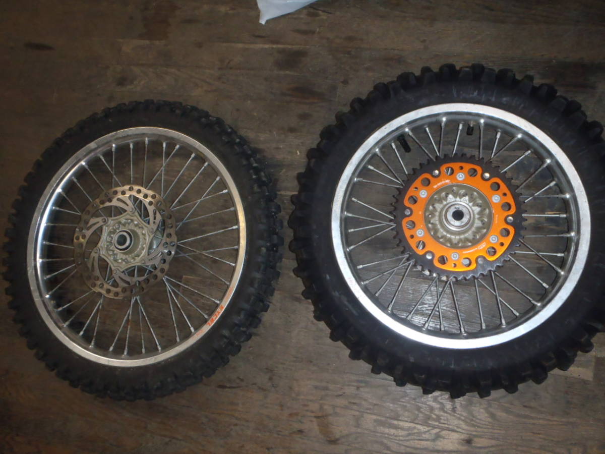 KTM 前後ホイールセット 125EXC 250EXC 250EXC-F 350EXC-F ハスクバーナ TE125 TE250 FE250 ...