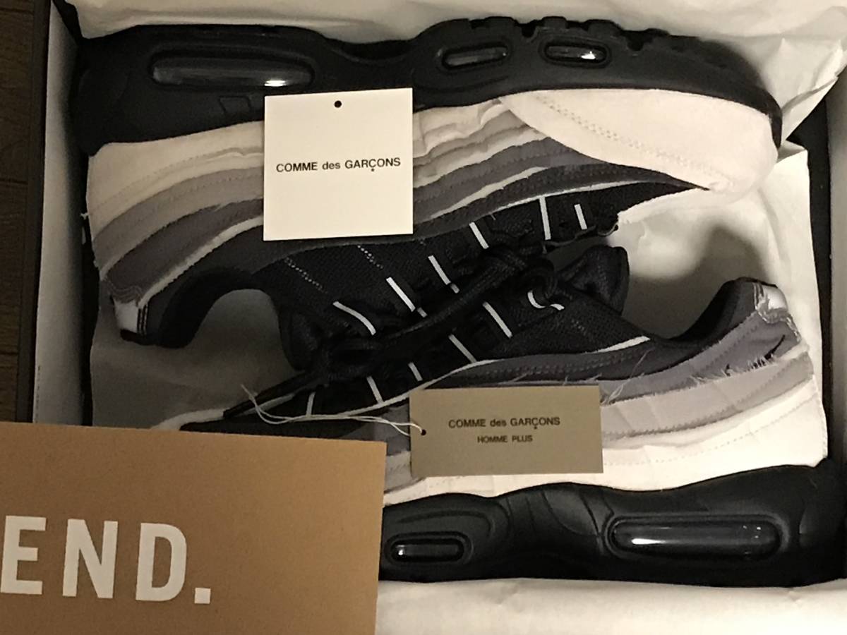 正規品 27.5cm Comme des Garcons Homme Plus Nike Air Max 95 Charcoal US9.5 ...
