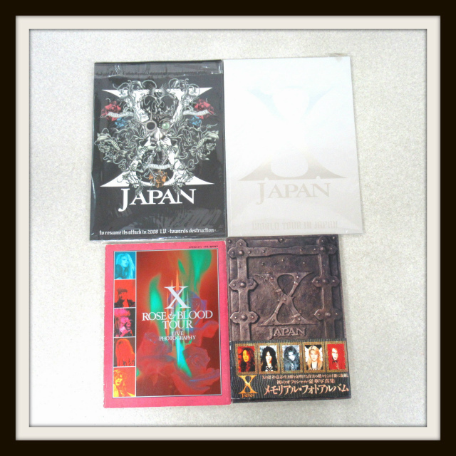 同梱可 X JAPAN パンフレット 写真集 セット メモリアル フォトアルバム X JAPAN ROSE&BLOOD TOUR LIVE ...