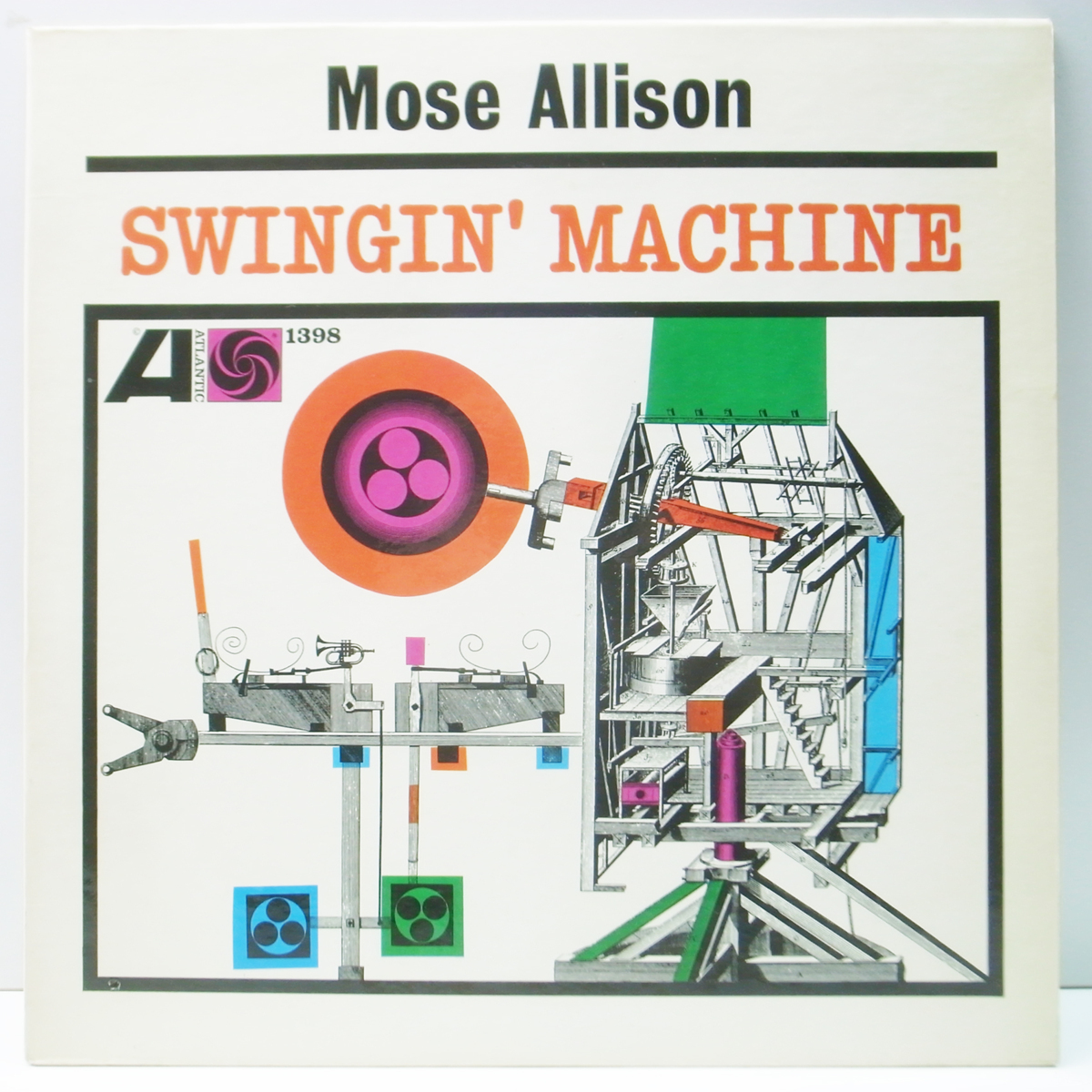 良品 MONO 赤紫 3色ラベル MOSE ALLISON Swingin' Machine '62 Atlantic 1398 モーズ流の ...
