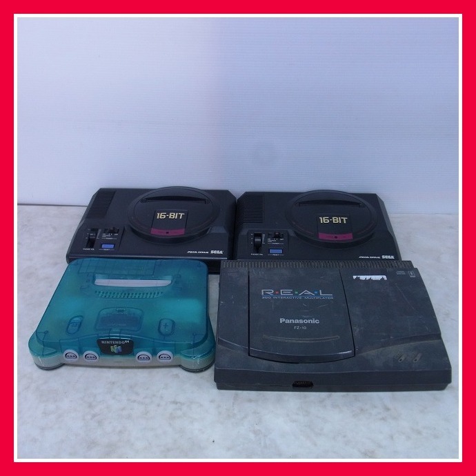 MD メガドライブ/N64 ニンテンドウ64/3DO REAL 本体のみ まとめて4台セット ジャンク 20(テレビゲーム)｜売買された ...