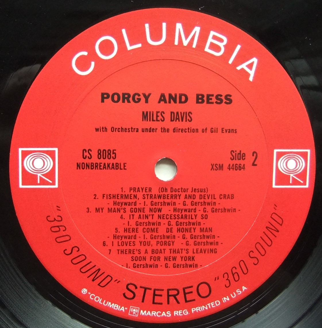 MILES DAVIS / Porgy And Bess Columbia CS 8085 2eye(ジャズ一般)｜売買されたオークション情報 ...
