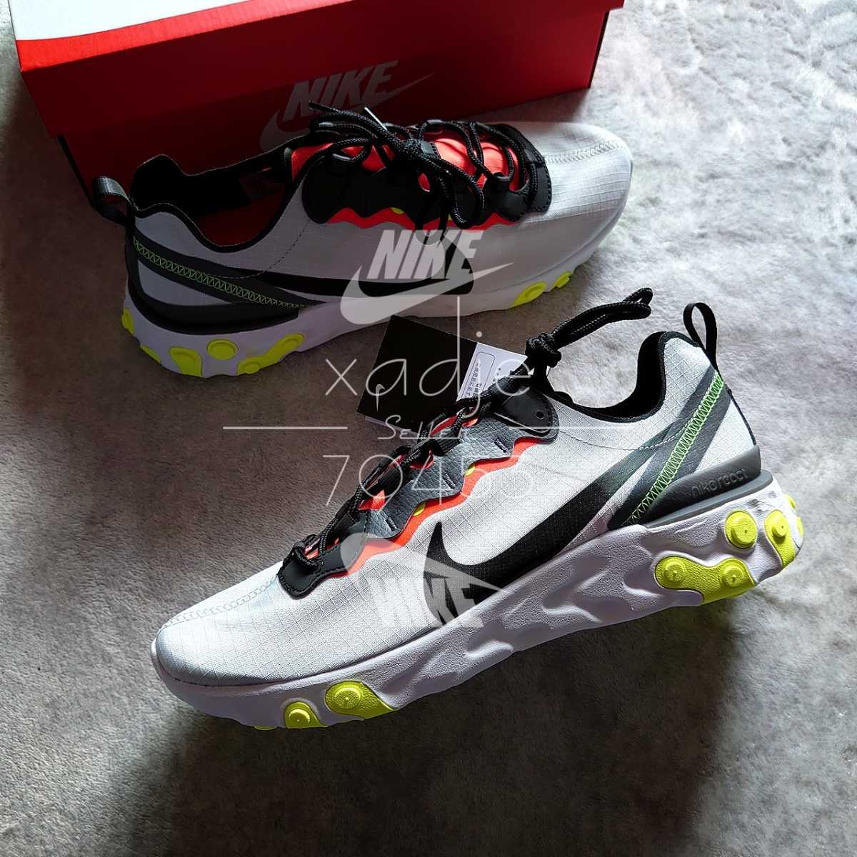 正規品 NIKE ナイキ REACT ELEMENT 55 リアクト エレメント プレミアム 箱付き 25.5cm US7.5 蛍光カラー(25.5cm)｜売買されたオークション情報 ...