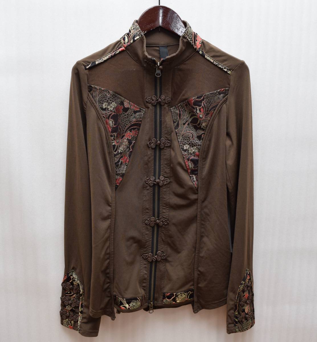 Ozz Oneste オッズオネスト 和柄 ジップ ジャージ ジャケット ストレッチ / ozz on オッズオン(ジャケット、上着)｜売買さ ...