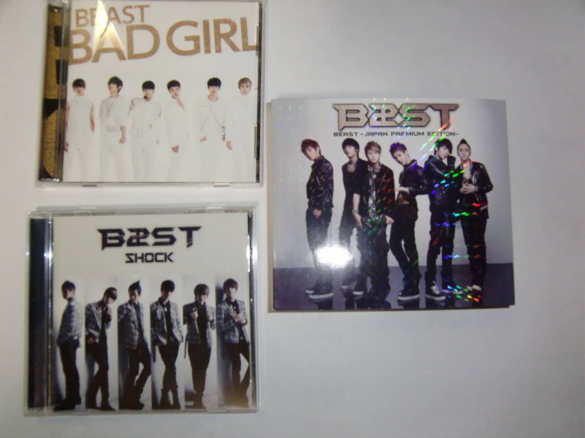 CD ビースト BEAST SHOCK / DVD-CD BAD GIRL / 2CD+DVD BEAST JAPAN PREMIUM ...