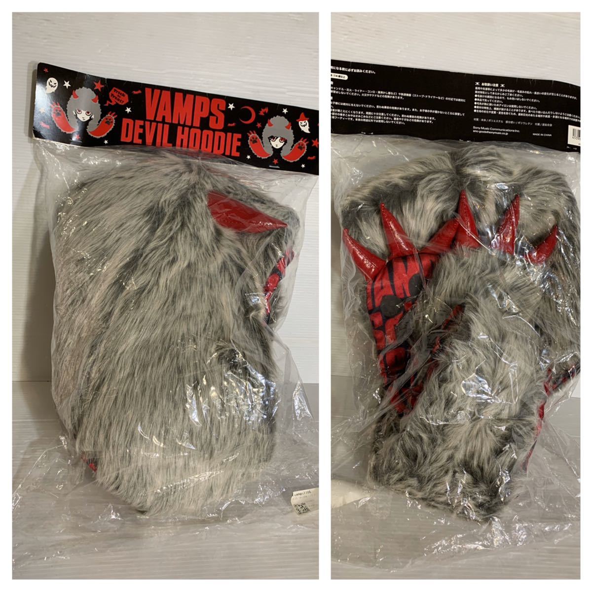 VAMPS DEVIL HOODIE ヴァンプス バンプス 1106 デビルフーディー HYDE&K.A.Z HALLOWEEN PARTY ...