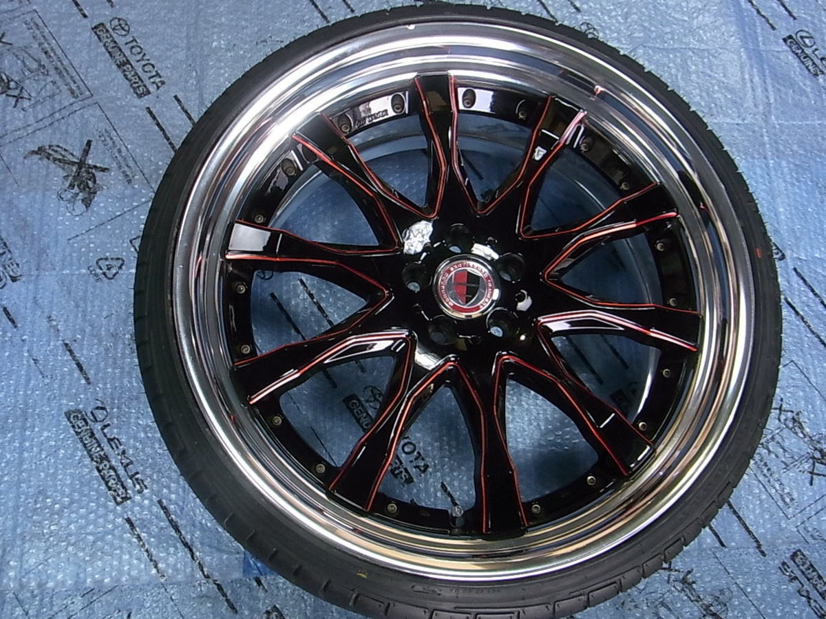 WORK ワーク SCHWERT シュヴァ―ト SC2 BRL 20インチ 9J +38 5H PCD 100 レッドライン アルミホイール 1本 ATR SPORT 235/30R20(5穴 ...