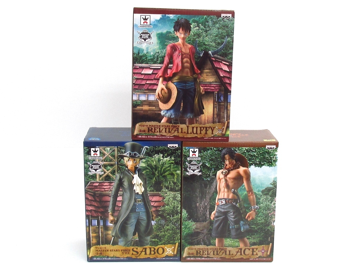 バンプレスト ワンピース MSP マスタースターズピース MASTER STARS PIECE ルフィ & エース & サボ まとめ 3種 ...
