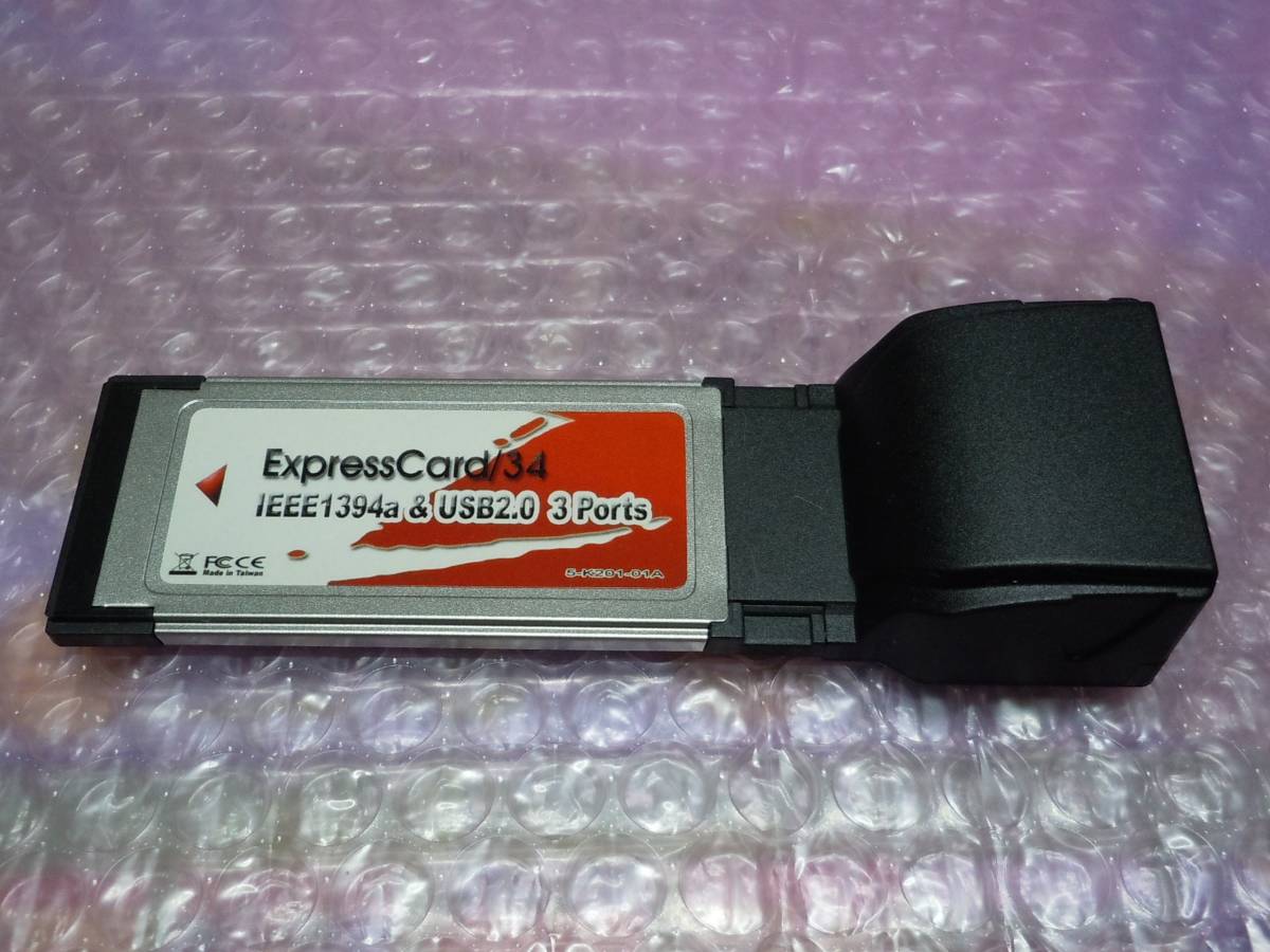 YA0417｜ ExpressCard 34 IEEE1394a 2 Ports+USB NC NR(IEEE1394インターフェイスカード ...