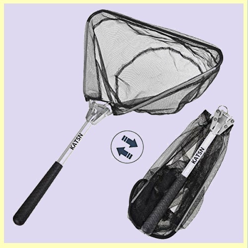 新生活応援 黒 KATSN 玉網 折りたたみ タモ網 たも網 コンパクト 鮎ダモ ランディングネ 漁網 P-G1(スポーツ、レジャー)｜売買されたオークション情報、yahooの商品情報を ...