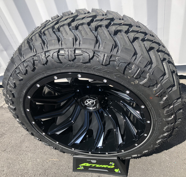 限定1台分 サーフ プラド FJクルーザー F150 22x12J XF224 22インチマッドタイヤホイール ATTURO TRAIL ...