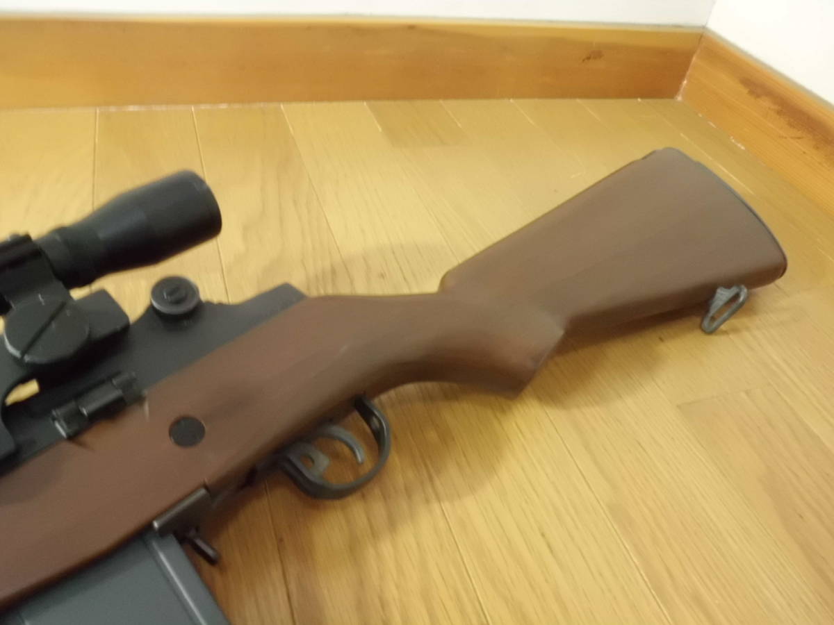 マルイ M14 ウッドタイプ スコープ&マウントレール&マウントリング付き /SOCOM EBR DMR M21 CYMA S&T G&P G ...