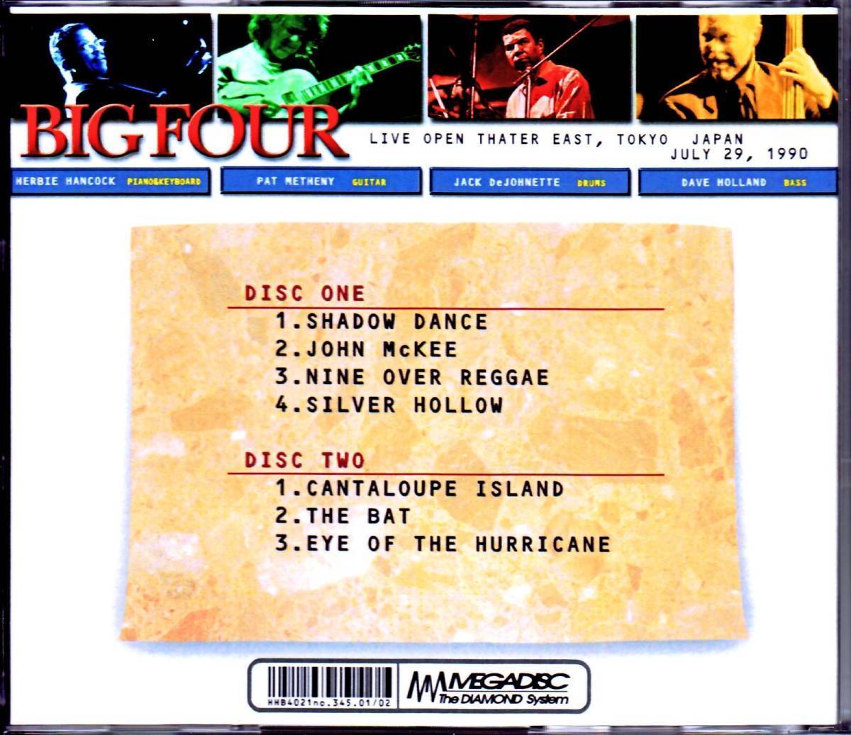 Big Four Herbie Hancock Pat Metheny Dave Holland Jack DeJonette ビッグ フォー ...