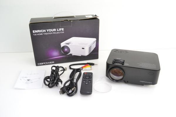C051Q20Z DBPOWER LCD T20 Mini Projector ミニLEDプロジェクター 本体 箱付き 映像機器(本体)｜売買 ...