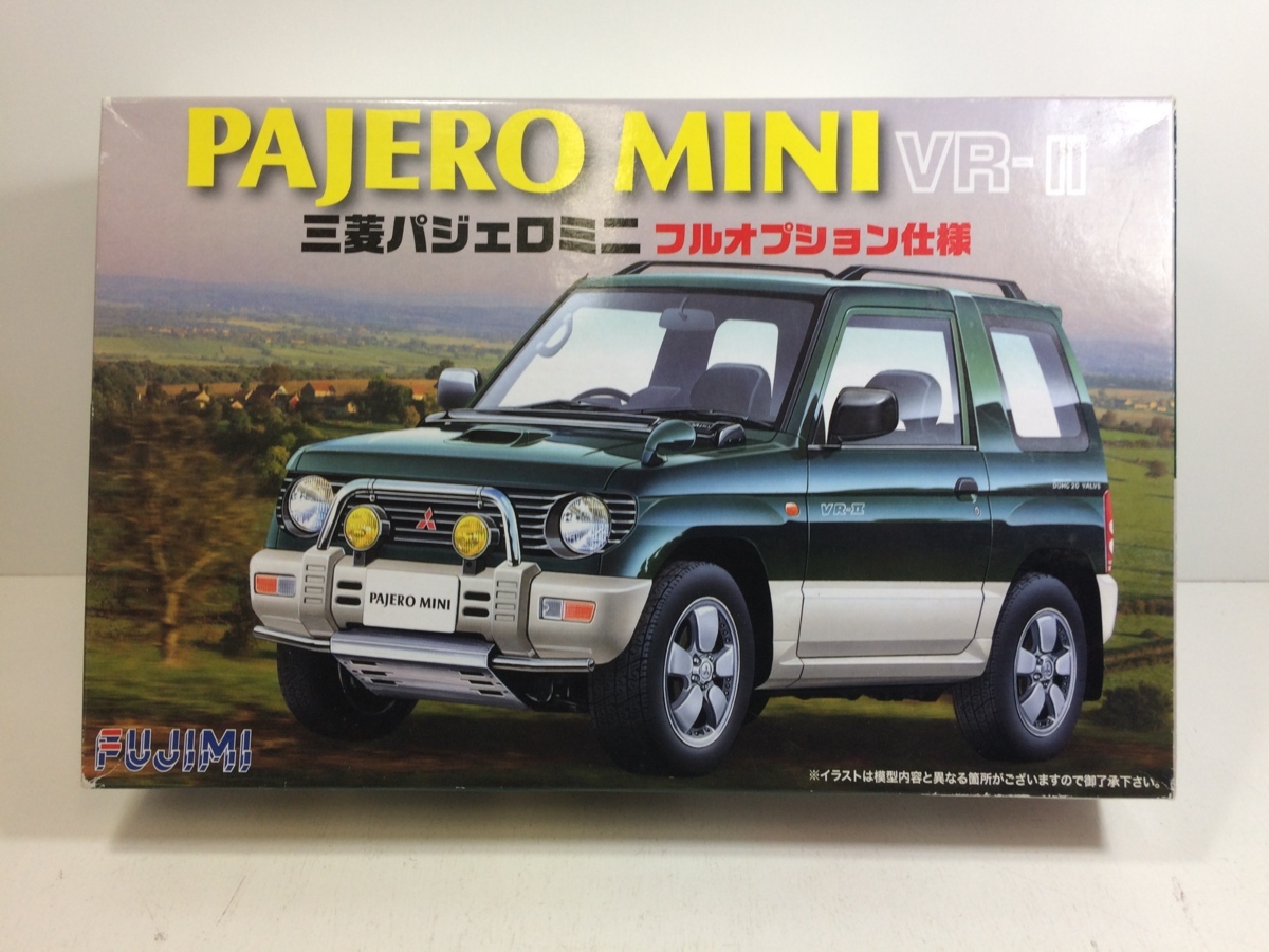未組立品 FUJIMI フジミ 三菱 PAJERO パジェロ ミニ MINI VR-Ⅱフルオプション仕様 1/24 プラモデル 模型 自動車 ...