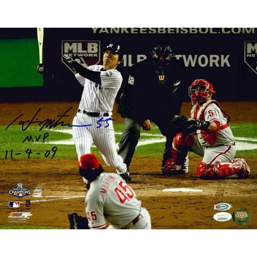 MLB 松井秀喜選手 直筆サイン入り2009年ワールドシリーズ公式写真 JSA証明書付き(サイン)｜売買されたオークション情報、yahooの商品情報をアーカイブ公開 - オークファン ...