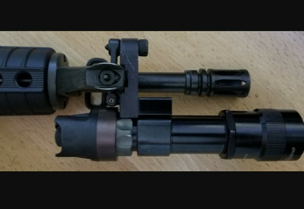 実物⑯ SureFire M25 Mount for Tactical Light Attachment to Suppressed Colt ...