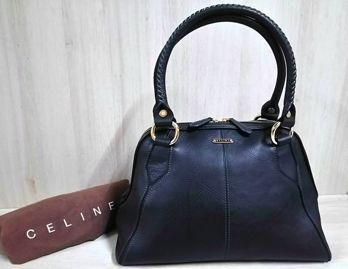 CELINE PP-PA-0057 ハンドバッグ ブラック バッグ 保存袋付き セリーヌ 鞄(ハンドバッグ)｜売買されたオークション情報 ...