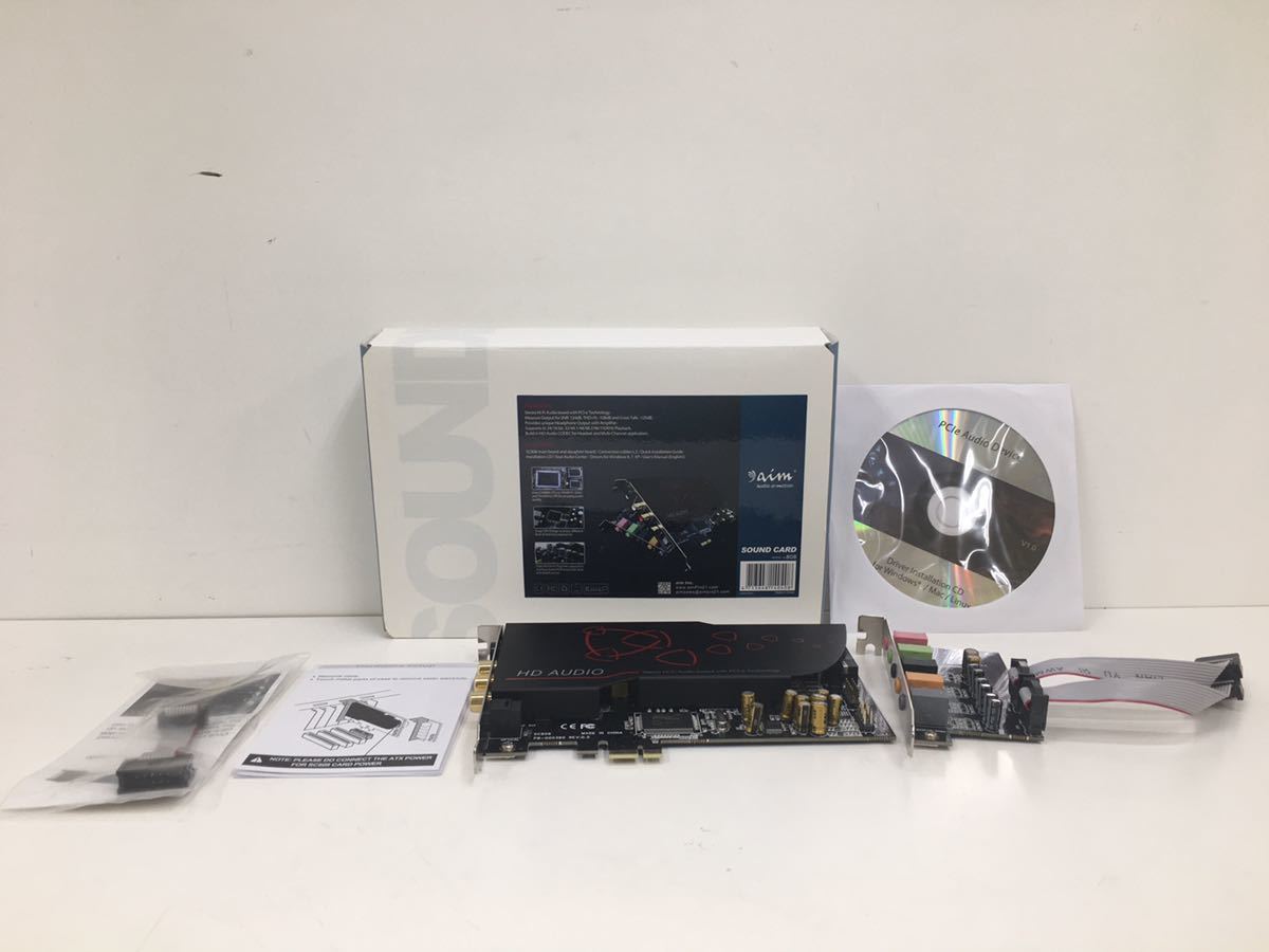aim sound card sc808 オーディオカード HD AUDIO 動作未確認(サウンドカード)｜売買されたオークション情報 ...