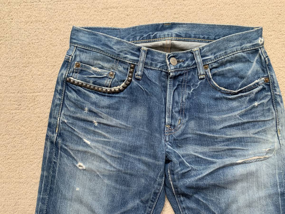 HYSTERIC GLAMOUR ヒステリックグラマー デニム ジーンズ クラッシュ 4AP-2682 size30 日本製(ボトムス)｜売買されたオークション情報、yahooの商品情報を ...