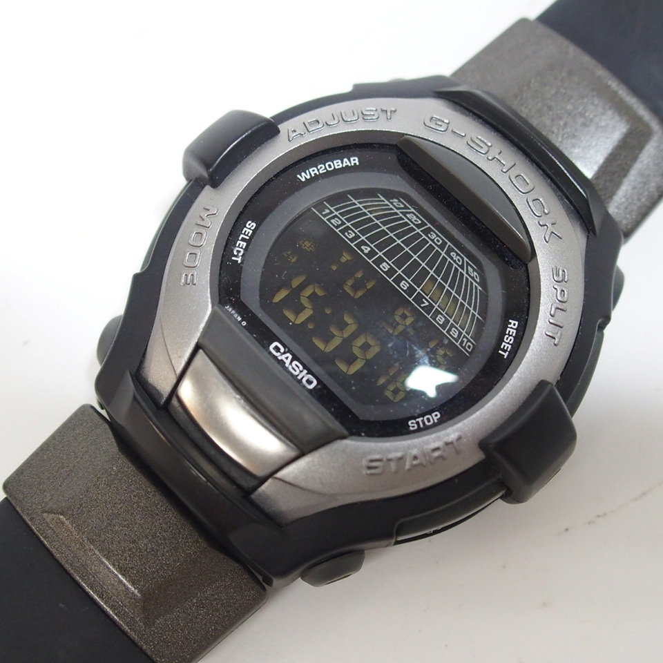 19.CASIO カシオ G-SHOCK G-COOL GT-001 1595 腕時計 デジタル シルバー×ブラック 稼働品 f002(G ...