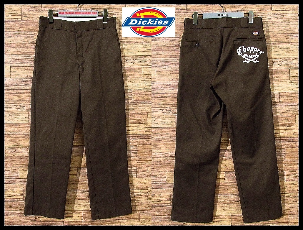 DICKIES ディッキーズ 874 BACKDROP バックドロップ別注 CHOPPER チョッパー オリジナルフィット T/C ツイル チノパン W30(ワークパンツ、ペインターパンツ ...