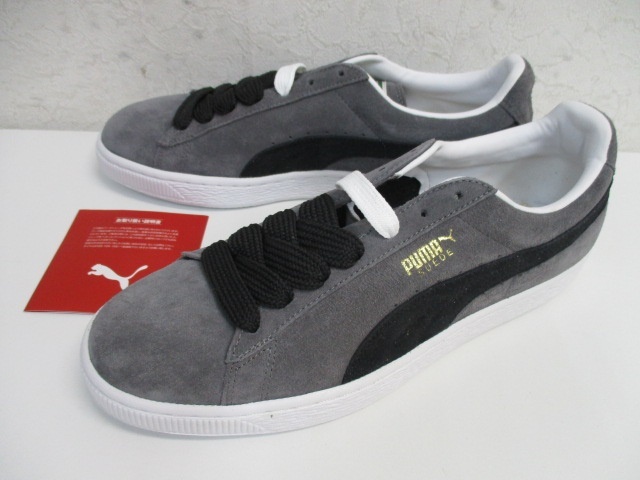 PUMA SUEDE グレーx黒 シャドー サイズ 10 28cm プーマ スウェード クライド 大 スニーカー(28.0cm)｜売買されたオークション情報、yahooの商品情報をアーカイブ ...