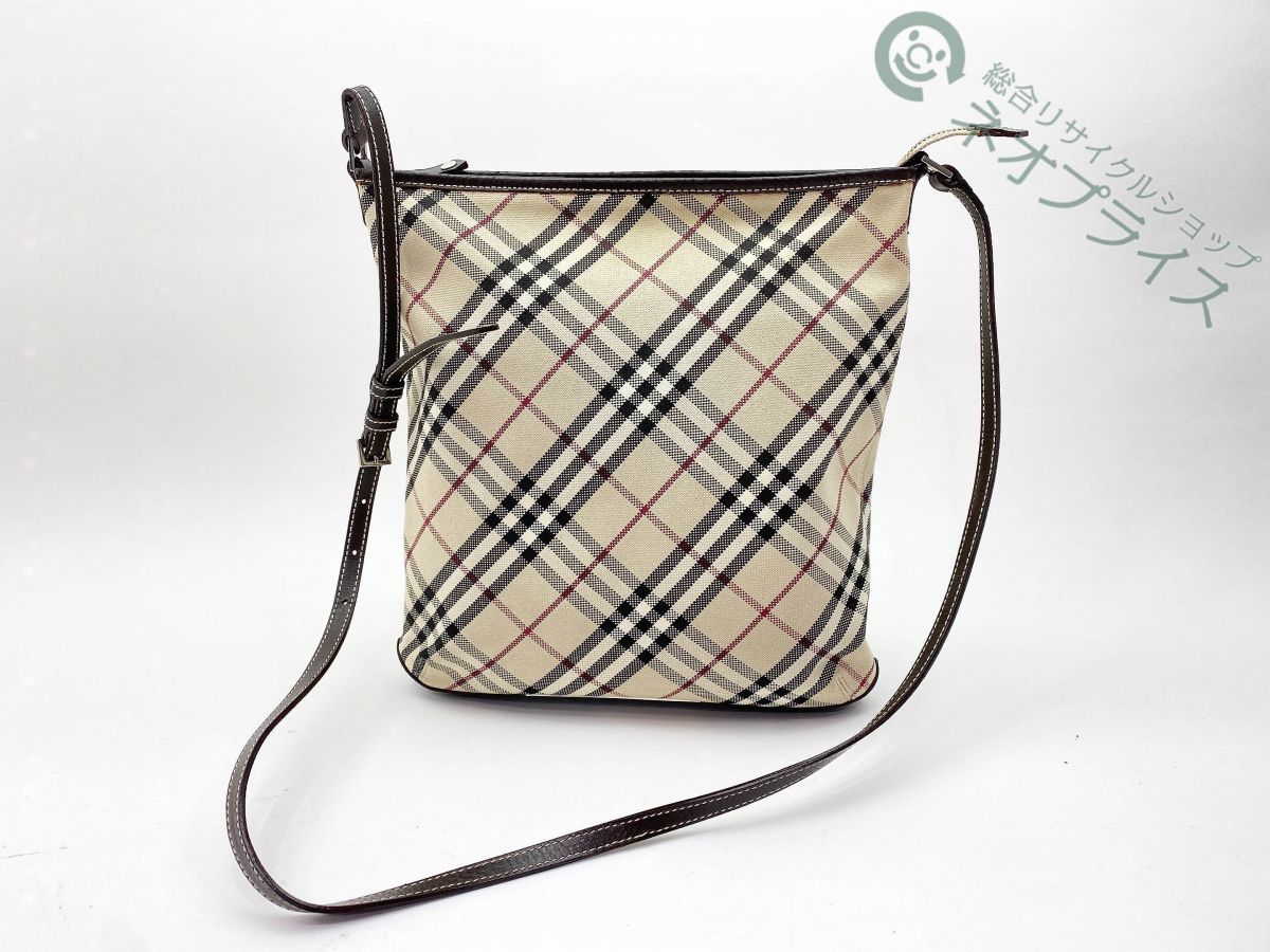 Y2124 BURBERRY バーバリー ノバチェック柄 キャンバス ポーチ ショルダー バッグ(ショルダーバッグ)｜売買されたオークション ...