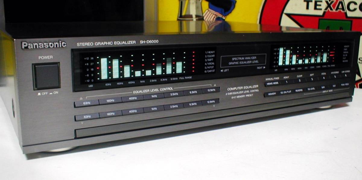 Panasonic SH-D6000 7Band 12Memory Stereo Spectrum Analyzer Graphic ...