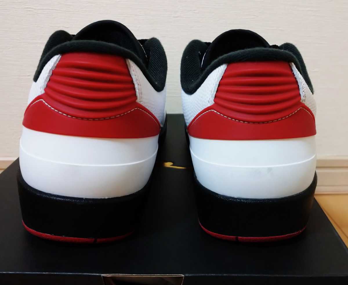 NIKE AIR JORDAN2 RETRO LOW 832819-101 White VARSITY RED-BLACK bred AJ2 ...