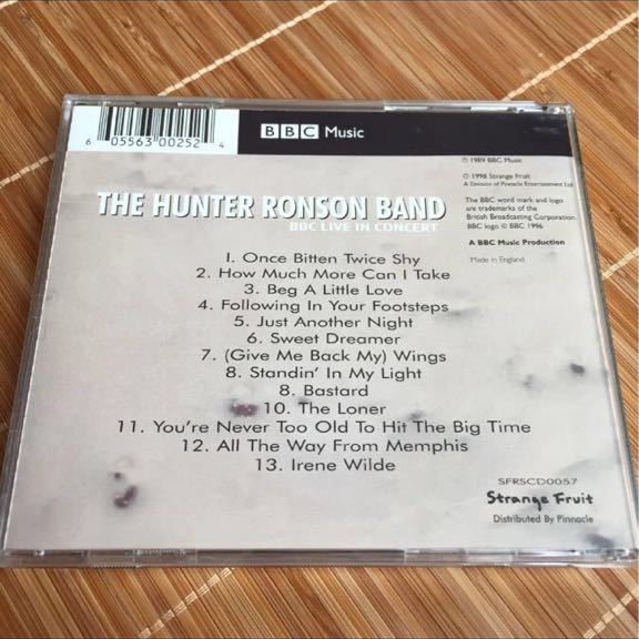 THE HUNTER RONSON BAND BBC LIVE IN CONCERT イアン ハンター ミック ロンソン 1989 ライブ ...