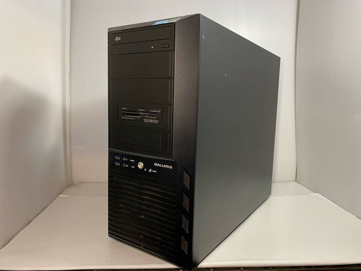 ⑭￥ GALLERIA Windows 10 Home CPU Core i7-3770 メモリ 8GB ドライブ DVD/CD デスクトップ ...