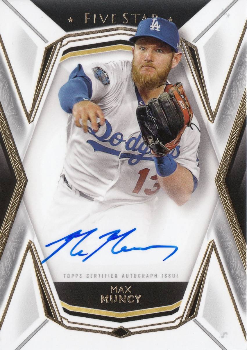 MAX MUNCY AUTO 2019 TOPPS FIVE STAR DODGERS 直筆サイン/直書き AUTOGRAPH(Topps ...