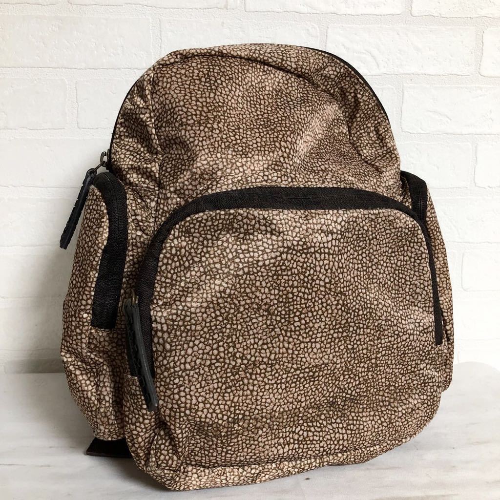 1662 FLEXOS Borbonese ボルボネーゼ リュック バックパック プリント レディース ブラウン(リュックサック、デイパック)｜売買されたオークション情報、yahooの商品情報 ...