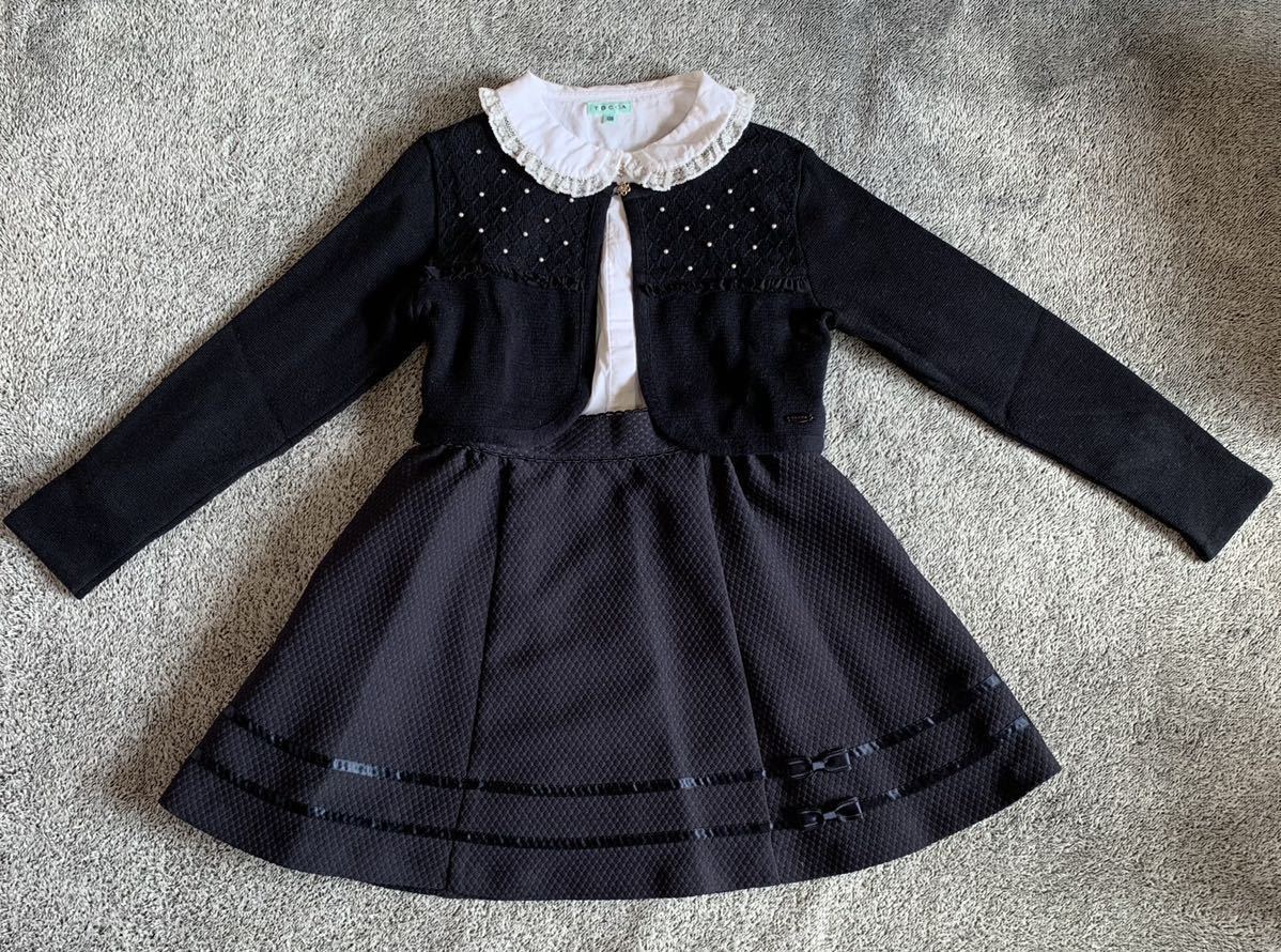 TOCCAバンビーニ リボンスカート＆カーディガン＆ブラウス 3点セット 120cm(トッカ)｜売買されたオークション情報、yahooの商品情報をアーカイブ公開 - オークファン（aucfan ...